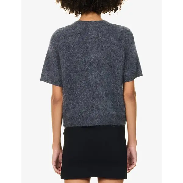 Rails Roman Button Wool And Cashmere Top