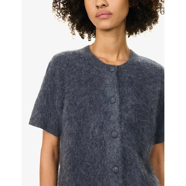 Rails Roman Button Wool And Cashmere Top