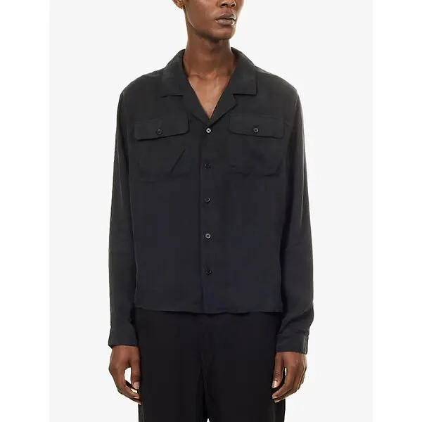 BELIER Cannes Flap-pocket Cupro Shirt