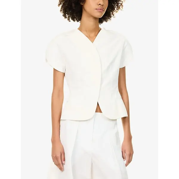 Jacquemus La Veste Ovalo Woven Top