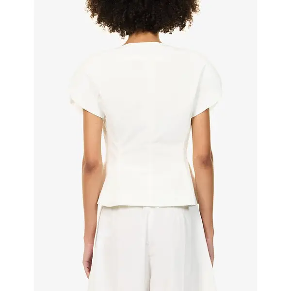 Jacquemus La Veste Ovalo Woven Top