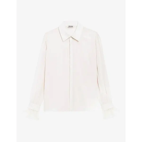 Zadig&Voltaire Thely Wing-embellished Satin Shirt