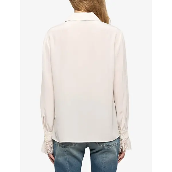 Zadig&Voltaire Thely Wing-embellished Satin Shirt
