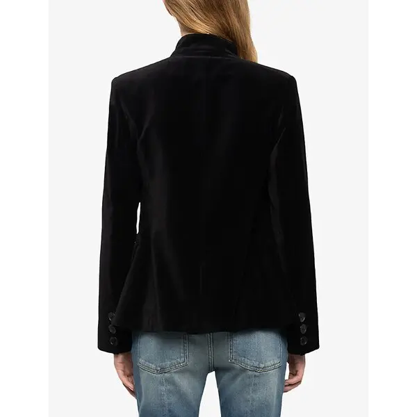 Zadig&Voltaire Vallo Officer-collar Stretch-woven Blazer