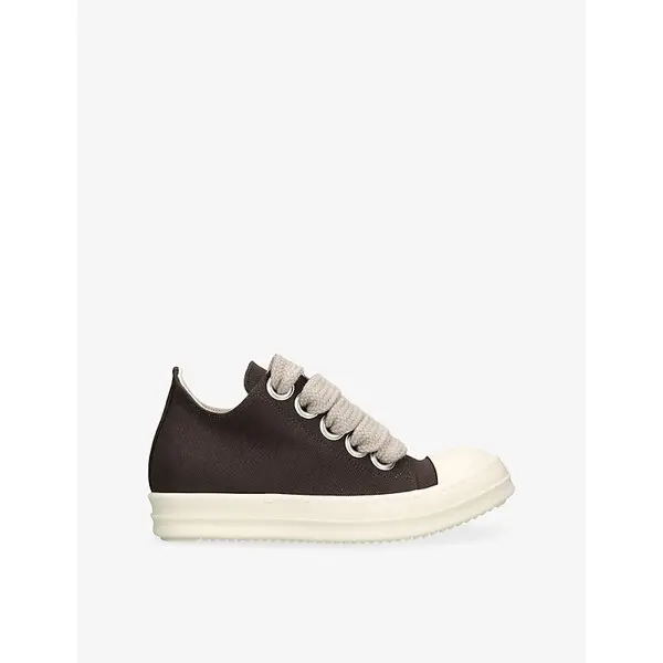 Rick Owens Jumbo-lace Low Canvas Trainers