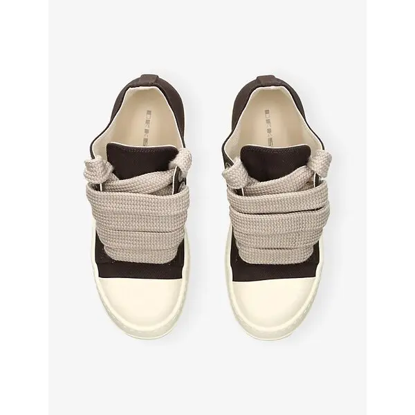 Rick Owens Jumbo-lace Low Canvas Trainers