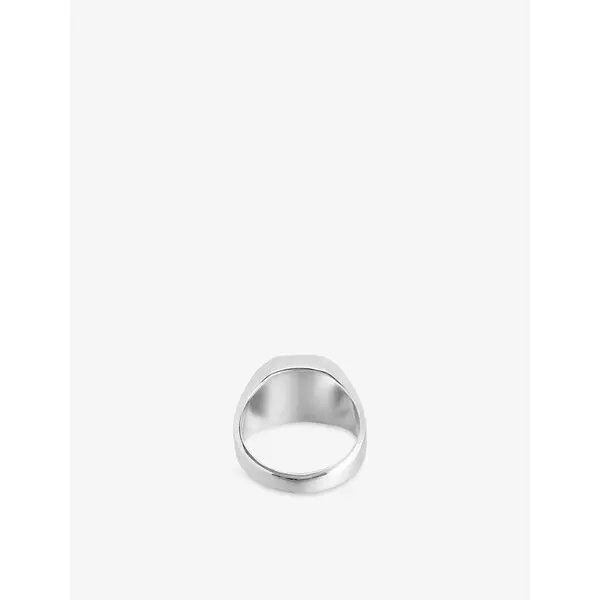 NINETWOFIVE Bariq Sterling- And Pietersite Signet Ring