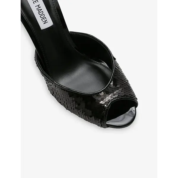 Steve Madden Rollout Faux-leather Heeled Mules
