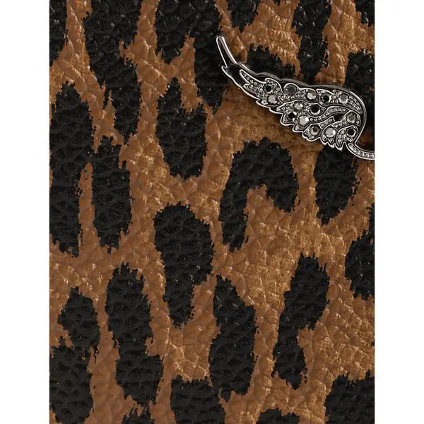 Zadig&Voltaire Zv Leopard Leather Pass Holder