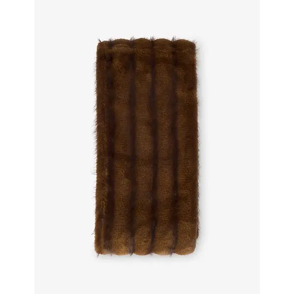 THE FRANKIE SHOP Ciasa Faux-fur Scarf - Brown