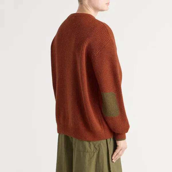 FRIZMWORKS Patch Round Pullover Knit