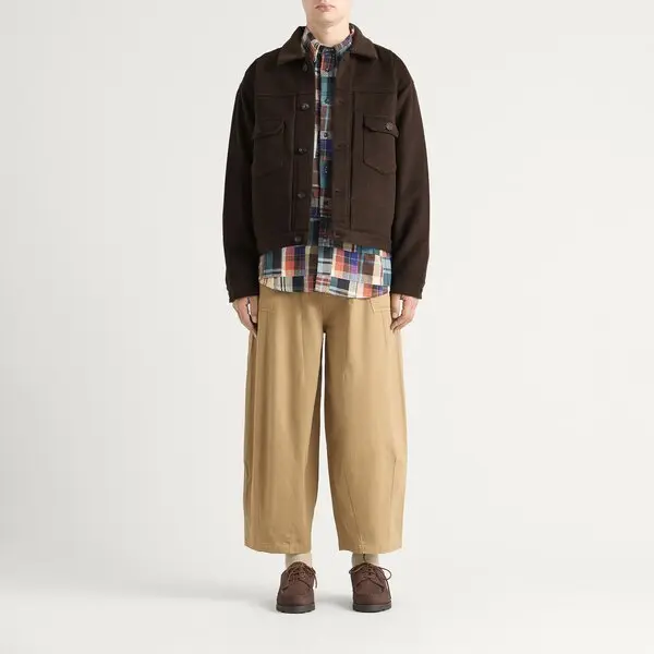 FRIZMWORKS Solid Wool Trucker Jacket