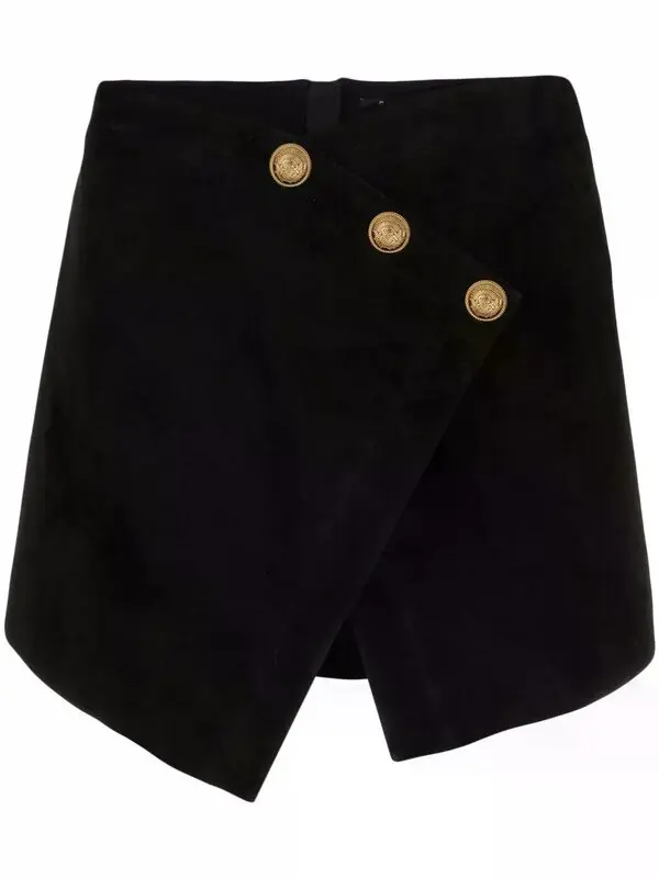 Balmain Wrap Short Skirt