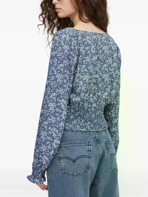 LEVI'S Tamara Floral-print V-neck Blouse