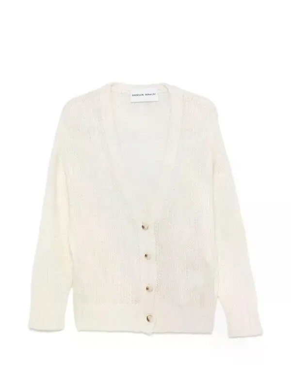 EMERSON RENALDI Chunky-knit V-neck Cardigan - Neutrals