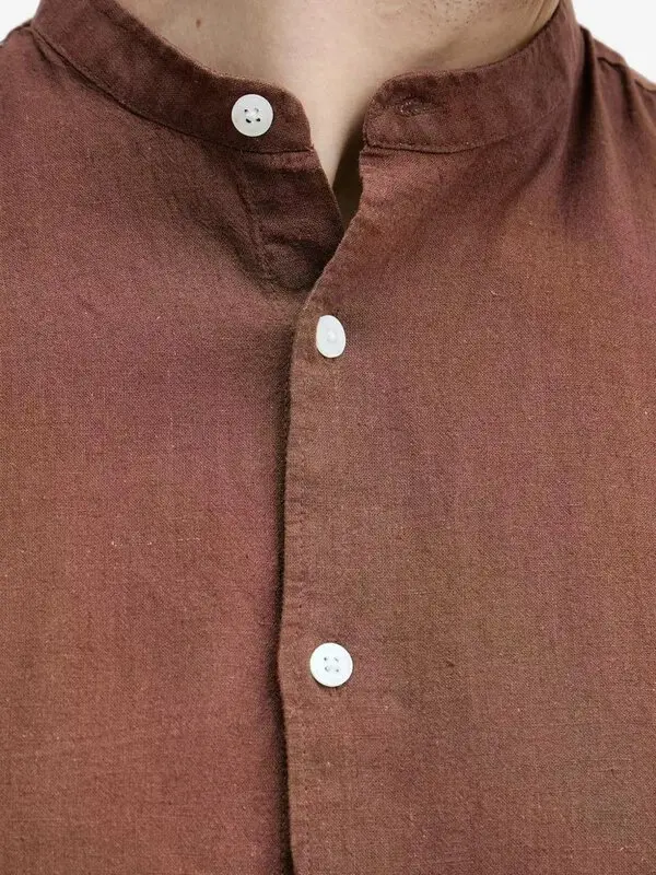 LINDBERGH Mandarin-collar Long-sleeve Shirt