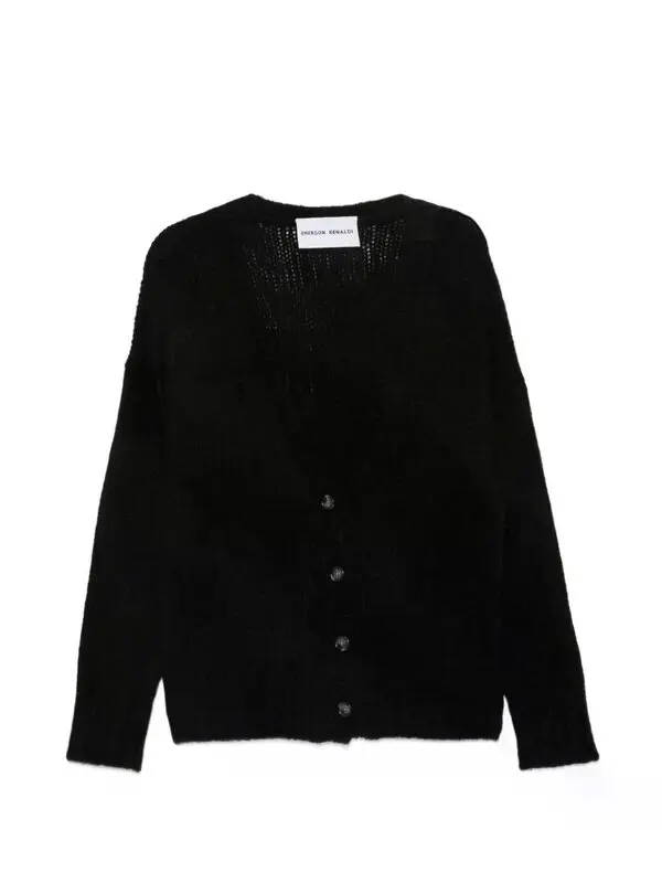 EMERSON RENALDI V-neck Knitted Cardigan - Black