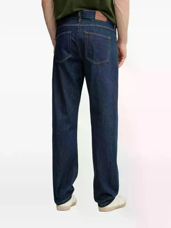 LINDBERGH Logo-patch Straight-leg Jeans