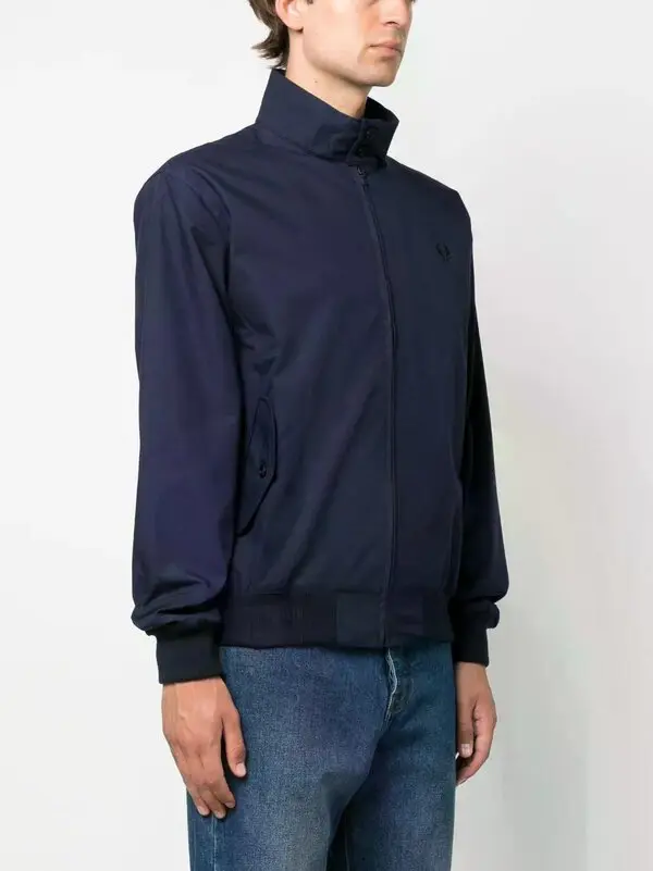 Fred Perry Logo-embroidery High-neck Bomber Jacket