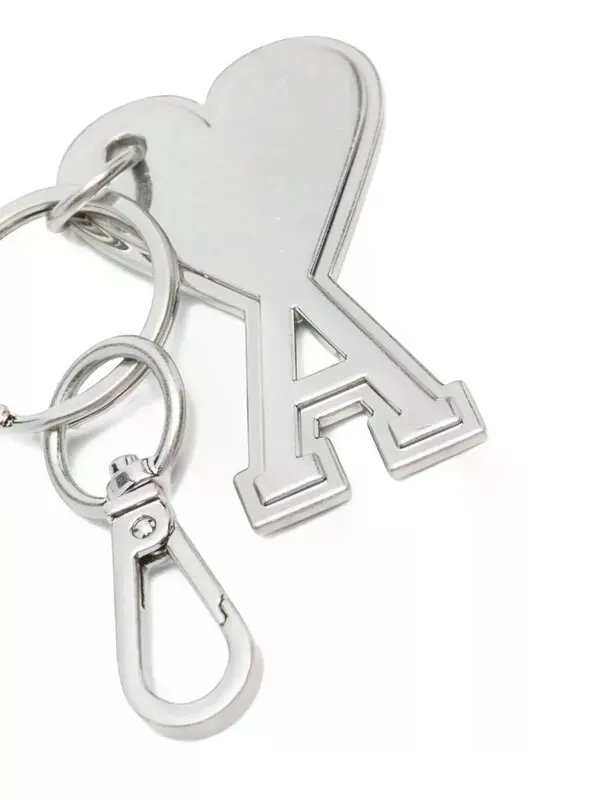 AMI Paris Metal Keyring With De Coeur