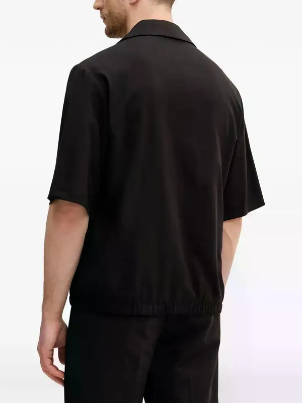 LINDBERGH Elasticated-hem Camp-collar Shirt
