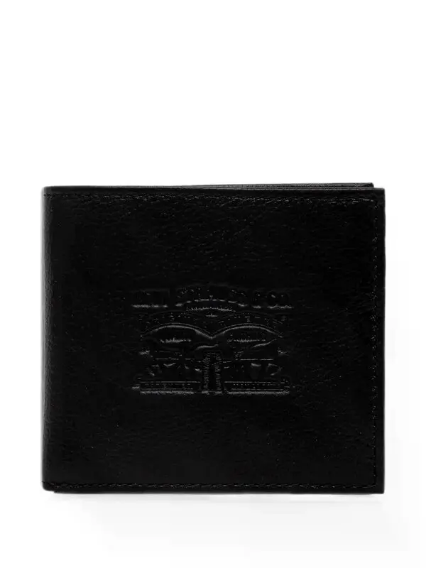 LEVI'S Two Horse Logo-debossed Bi-fold Wallet - Black