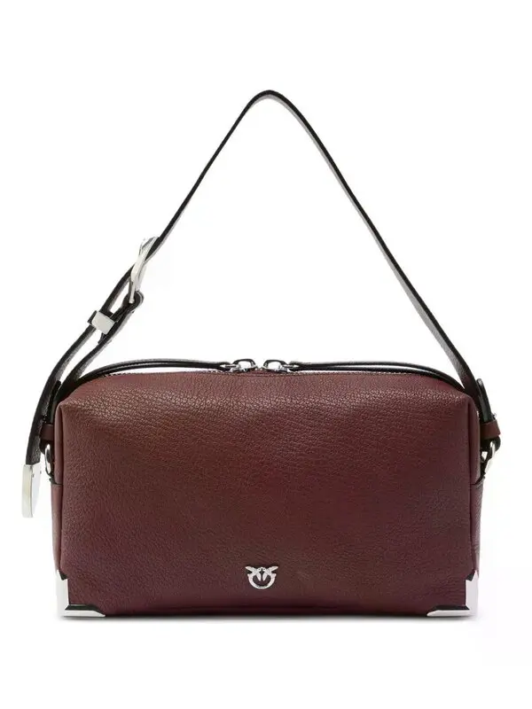 Pinko Logo-plaque Leather Shoulder Bag