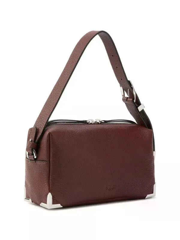 Pinko Logo-plaque Leather Shoulder Bag