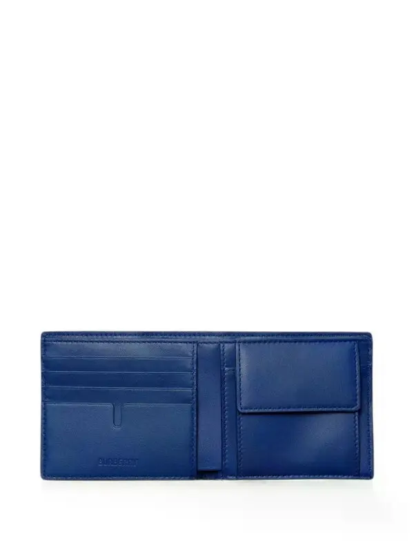 Burberry City Check Bifold Coin Wallet