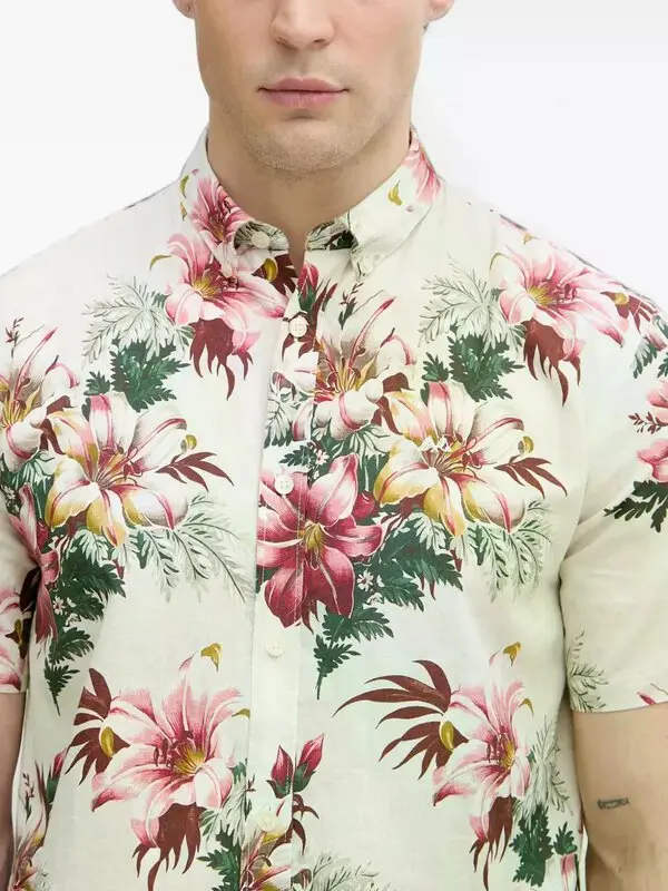 LINDBERGH Floral-print Button-down Shirt