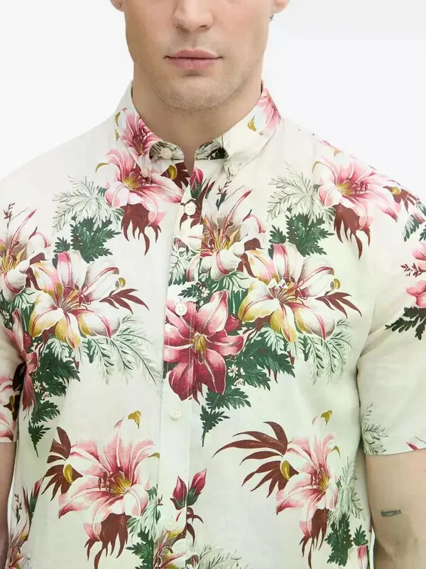 Lindbergh Floral-print Button-down Shirt