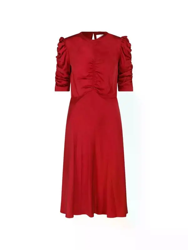 Isabel Marant Étoile Lemila Ruched Silk Midi Dress