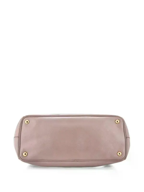 Prada Double Zip Lux Saffiano Leather Medium Tote Bag