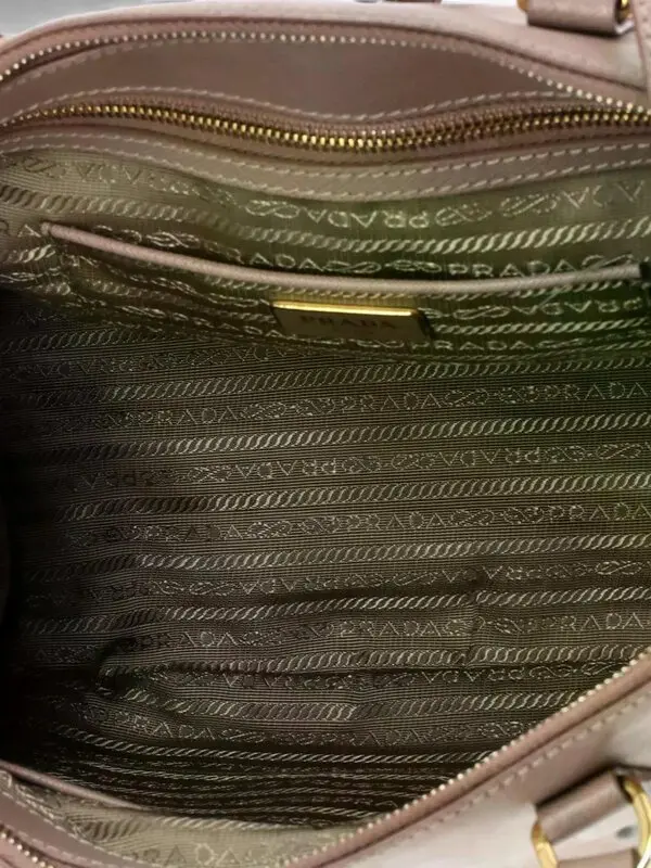 Prada Double Zip Lux Saffiano Leather Medium Tote Bag