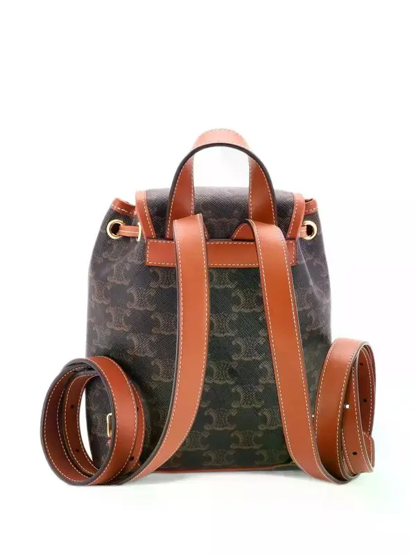 Celine Folco Triomphe Coated Canvas Mini Backpack