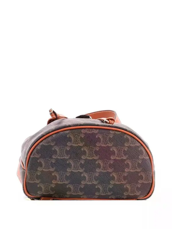 Celine Folco Triomphe Coated Canvas Mini Backpack