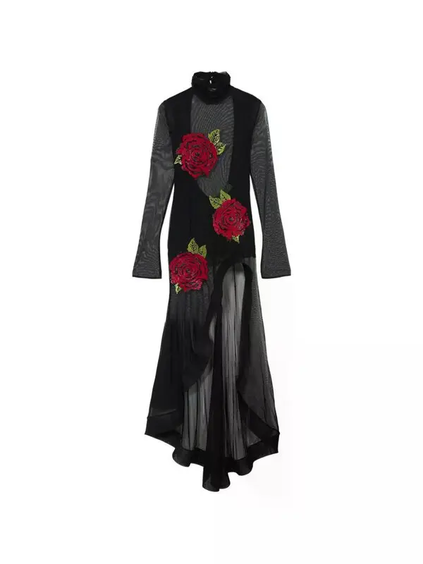 Blumarine Sequin-embroidered Maxi Dress