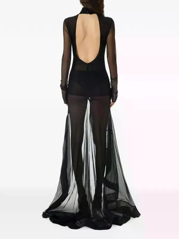 Blumarine Sequin-embroidered Maxi Dress
