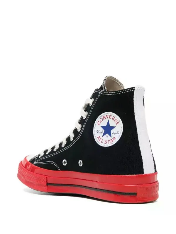CONVERSE X COMME DES GARONS PLAY Heart-print High-top Sneakers