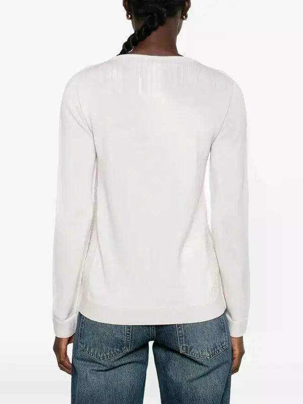 VELA SHOP Fine-knit Boat-neck Sweater
