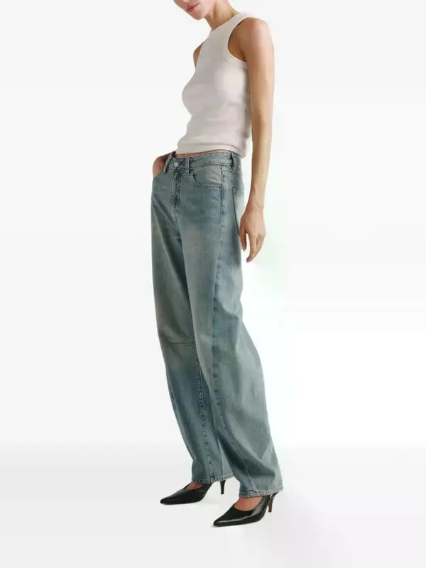 DL1961 Miro Faded-effect Barrel-leg Jeans