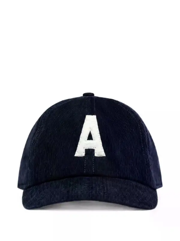 AUTRY Corduroy Logo-patch Baseball Cap - Blue