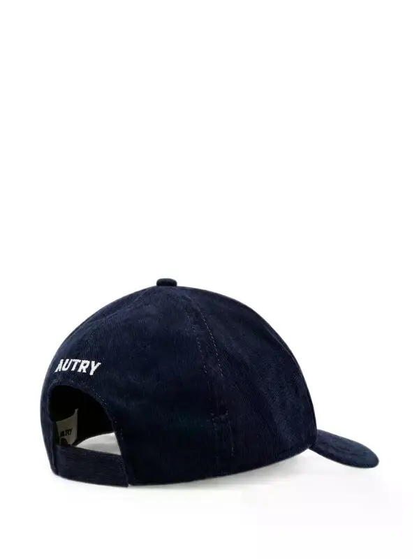 AUTRY Corduroy Logo-patch Baseball Cap