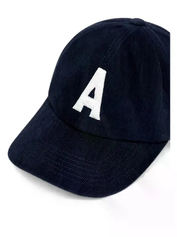 AUTRY Corduroy Logo-patch Baseball Cap