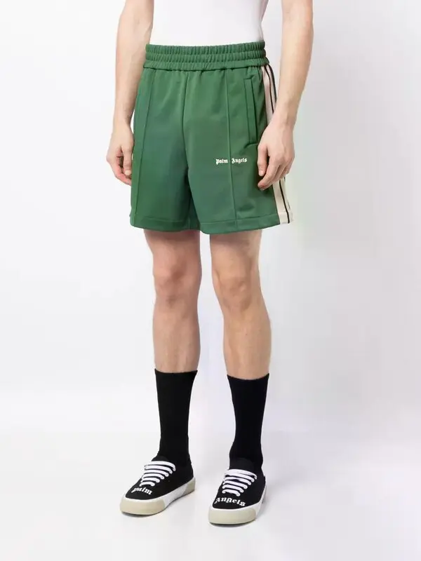 Palm Angels New Classic Embroidered Track Shorts