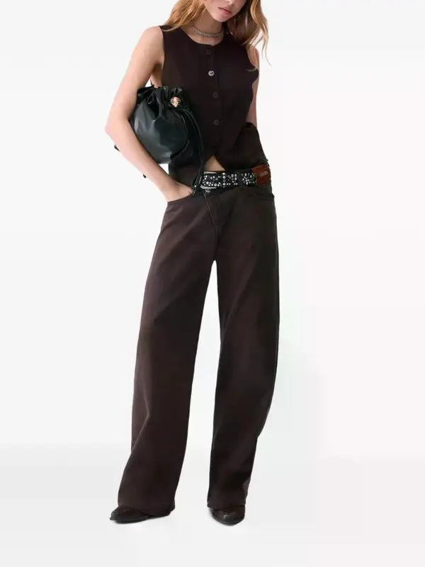 Liu Jo Knit Vest With Lace-detail