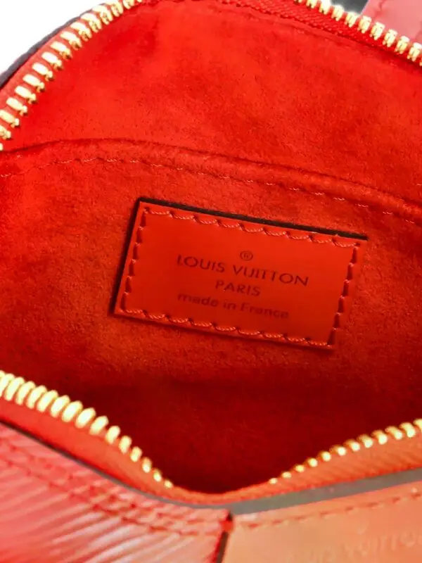 LOUIS VUITTON Alma Chain Handbag Epi Leather Mini Crossbody Bag - Red