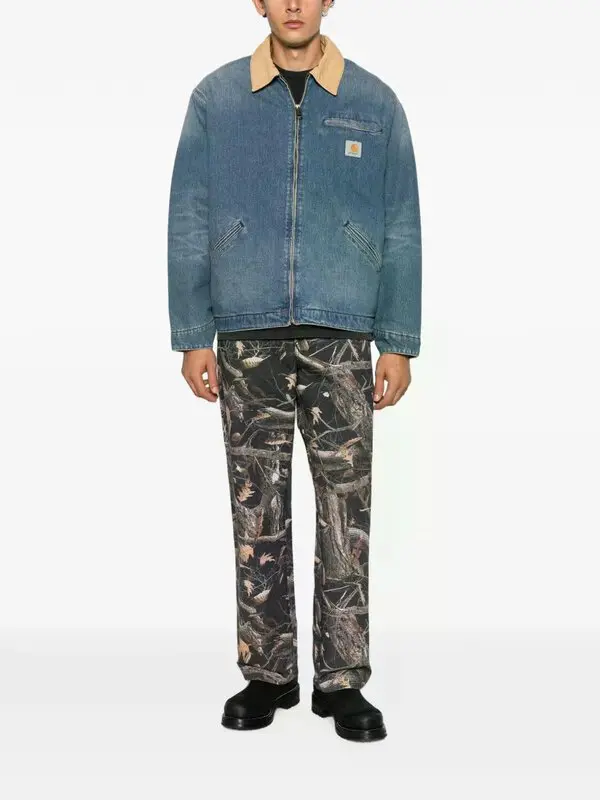 Carhartt Work In Progress Detroit Zip-up Denim Jacket - Blue