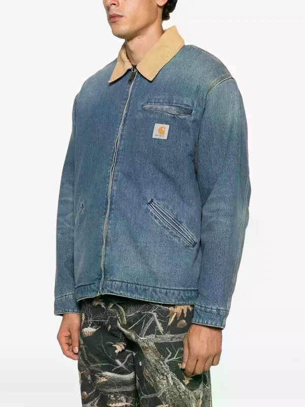 Carhartt Work In Progress Detroit Zip-up Denim Jacket - Blue