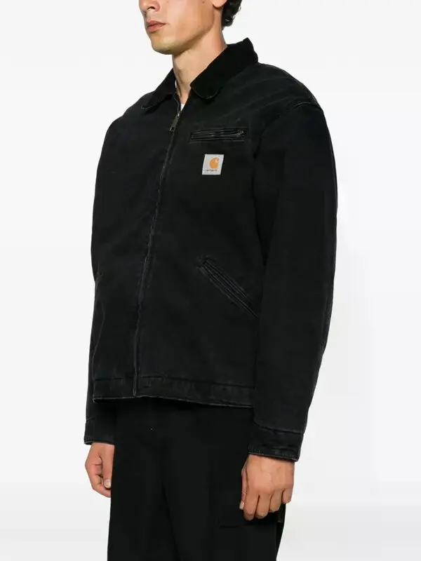 Carhartt Work In Progress Logo-patch Corduroy-collar Jacket